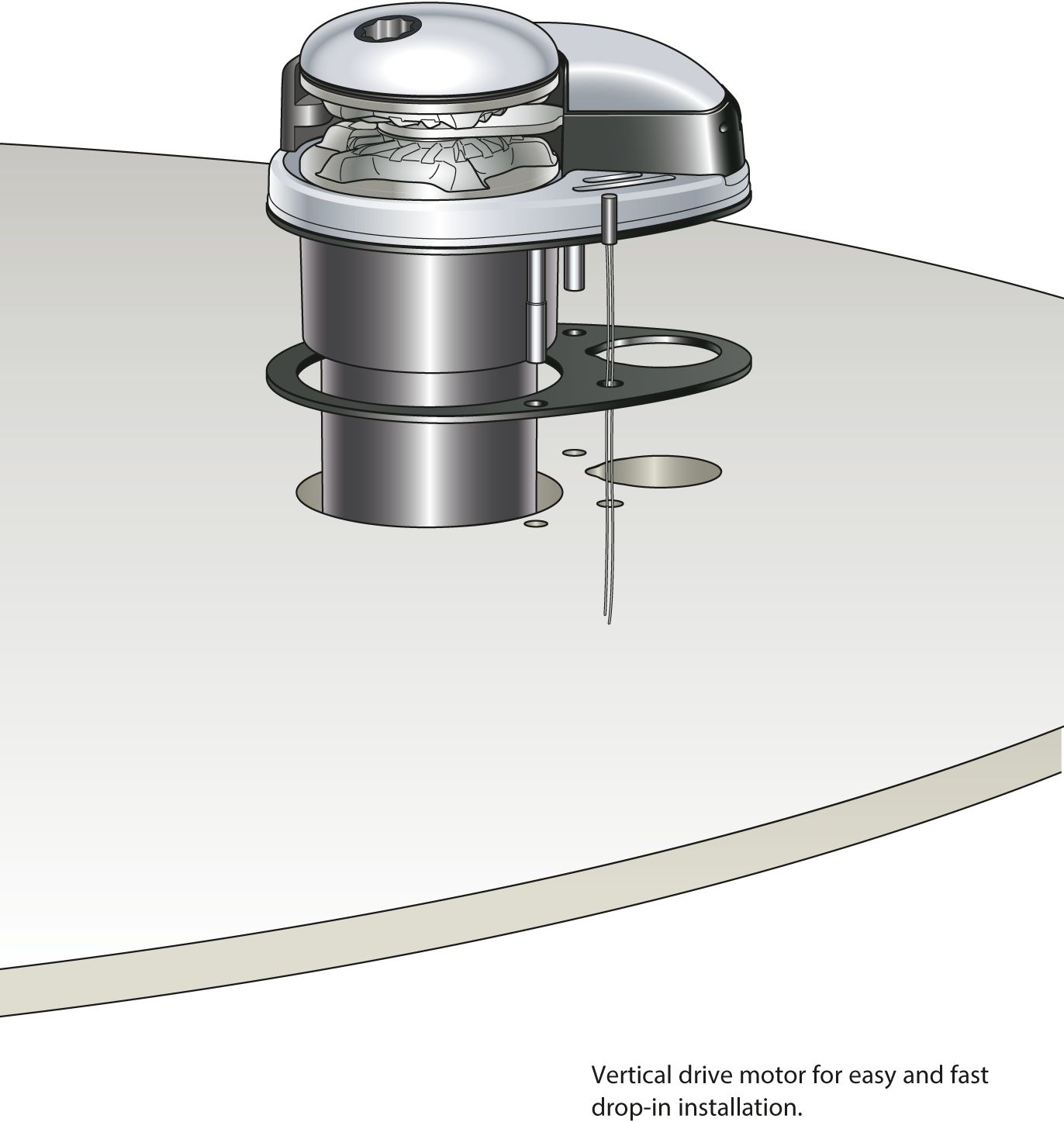 QUICK PRINCE DP2E Vertikale Ankerwinde | TOPLICHT