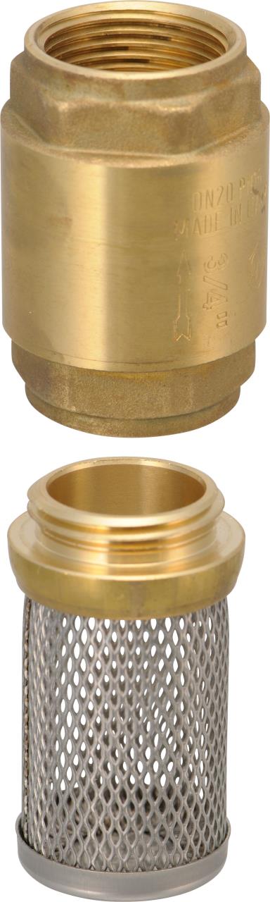 Einschraub-Siebfilter Messing mit Edelstahl Sieb | TOPLICHT